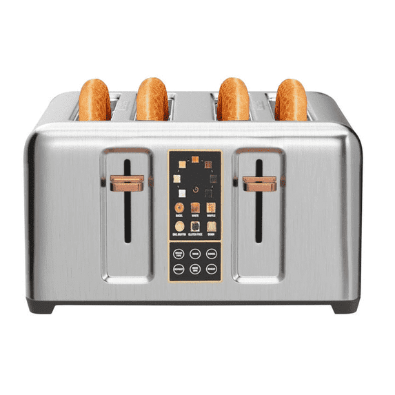 4 Slice Toaster, Touchscreen & Dual Independent Control Panel, 7 Shade ...