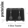 4 Slice Toaster with Extra Wide Slots for Bagels, Cool-Touch Walls ...