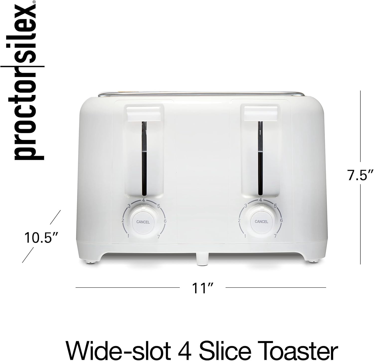 4 Slice Toaster with Extra Wide Slots for Bagels, Cool-Touch Walls ...