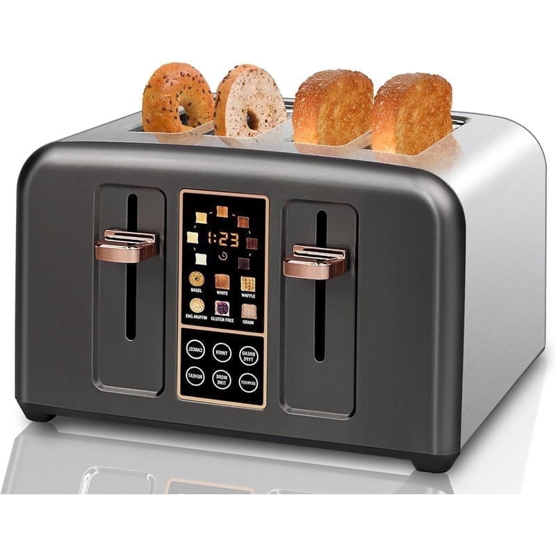 Customer reviews for 4 Slice Toaster, Brushed Stainless Toaster & Touch ...