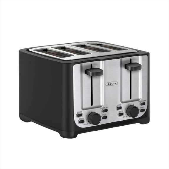 4 Slice Toaster with Auto Shut Off, Extra Wide Slots & Removable Crumb ...