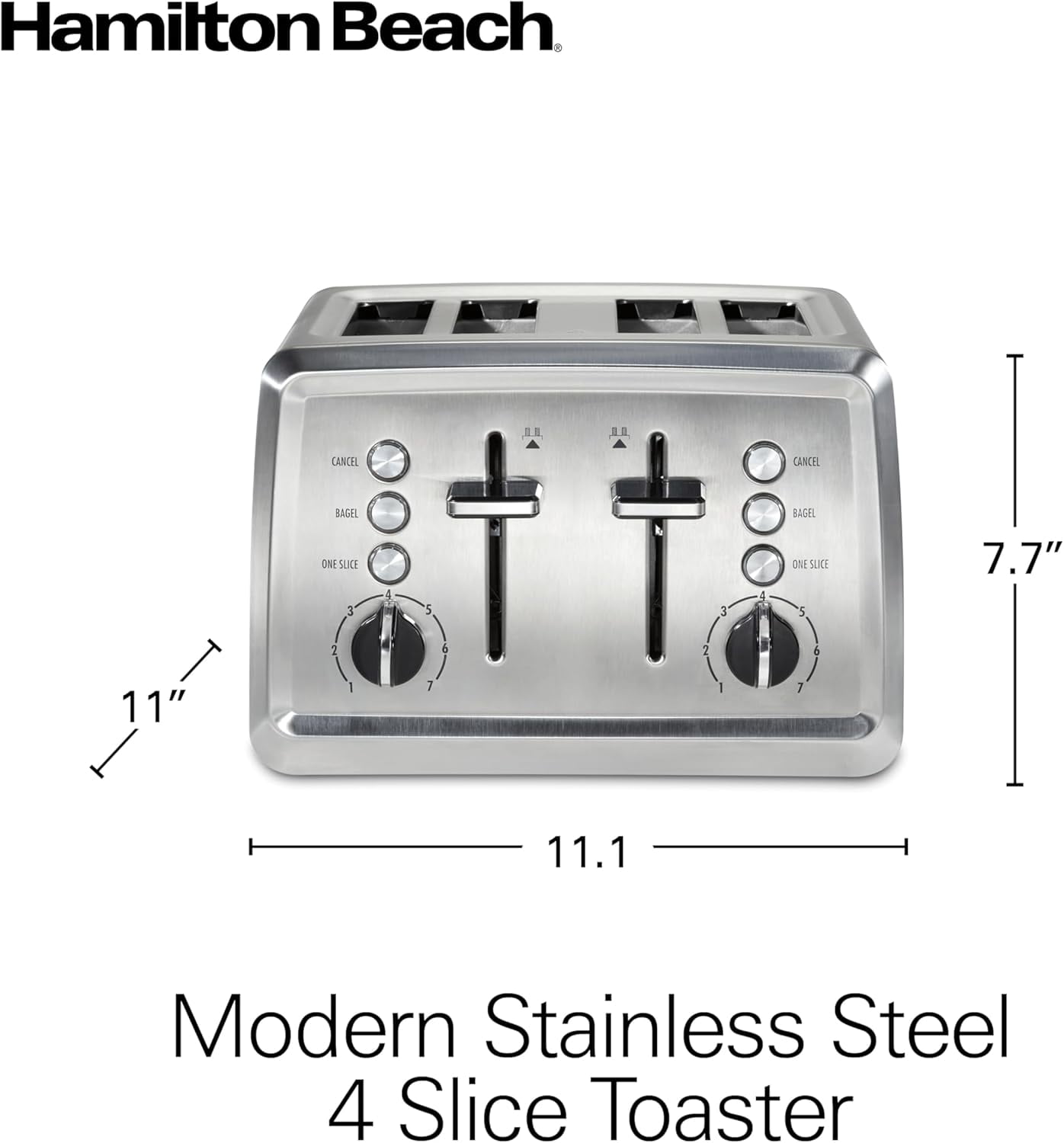 4 Slice Toaster with Extra-Wide Slots, Bagel Setting, Toast Boost ...