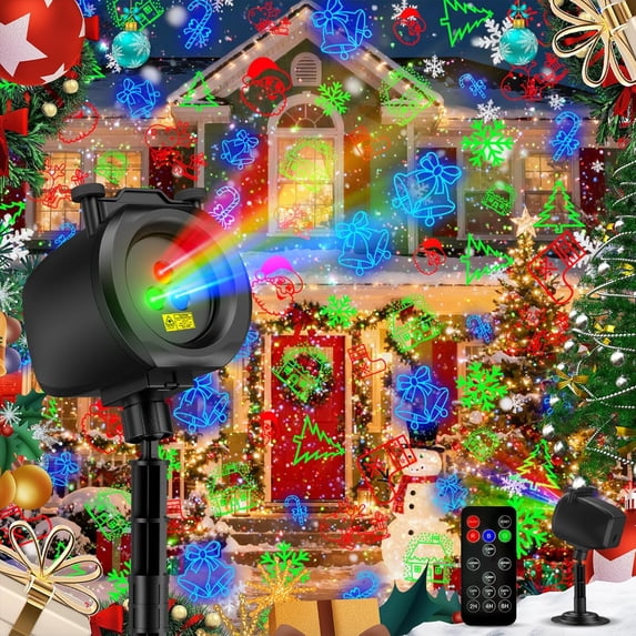 4 Slides 32 Patterns Christmas Projector, Christmas Lights Projector ...