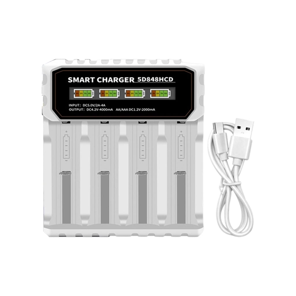 4-Slot 18650 Battery Charging Base With Intelligent Auto Stop ...