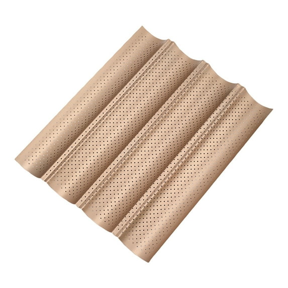 4-Slot French Baguette Pan Set, Non-Stick French Bread Baking Pan with ...