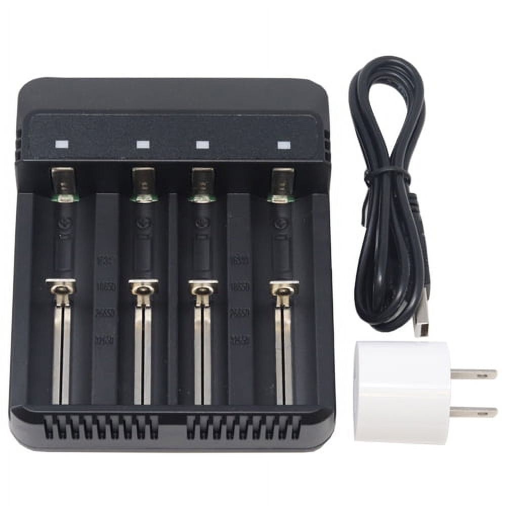 4-Slot Li-ion Battery Charger (26650, 22650, 18650, 16340) - Walmart.com