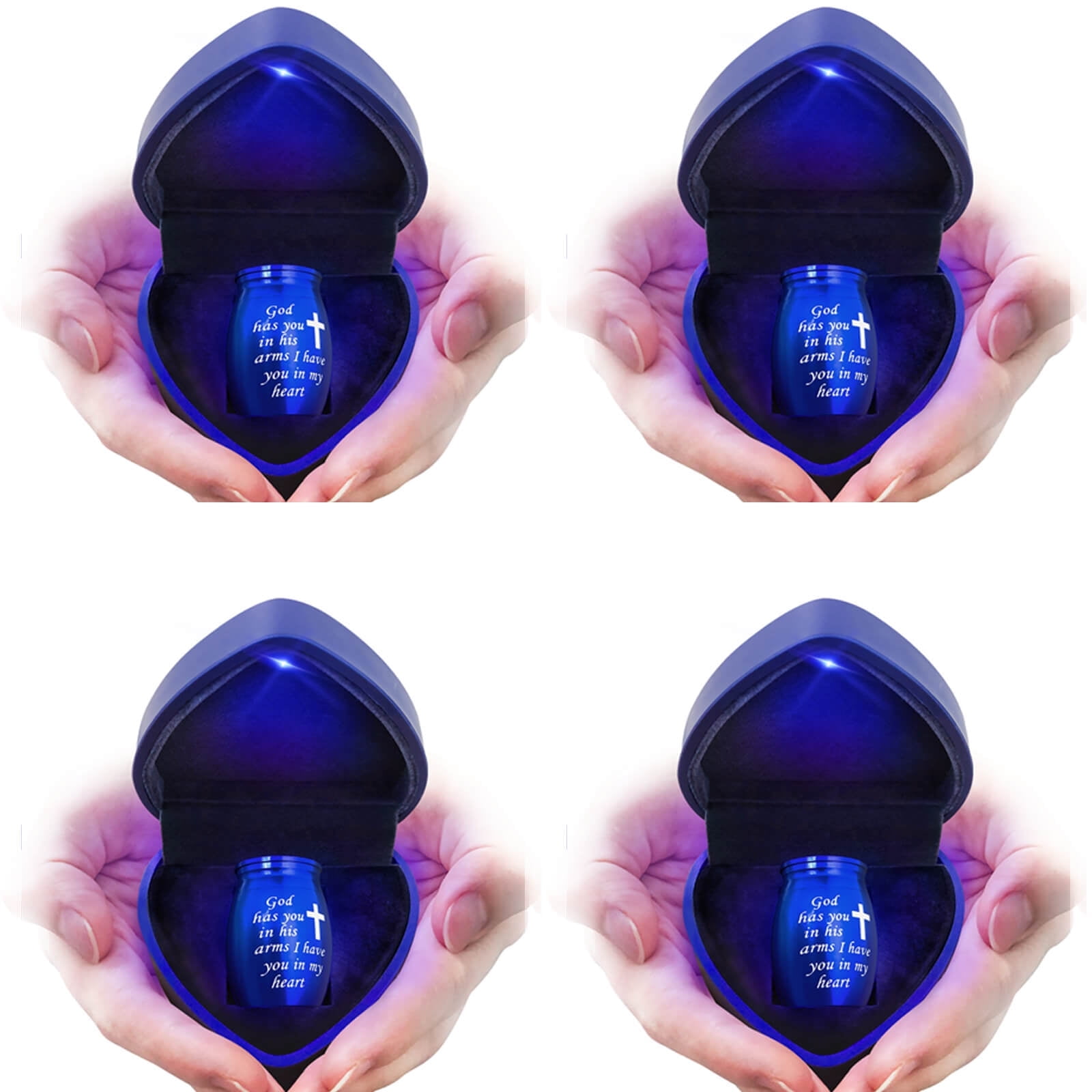 4 Small Urns for Human Ashes Keepsake, Mini Cremation Baby Urna Pet Urn ...