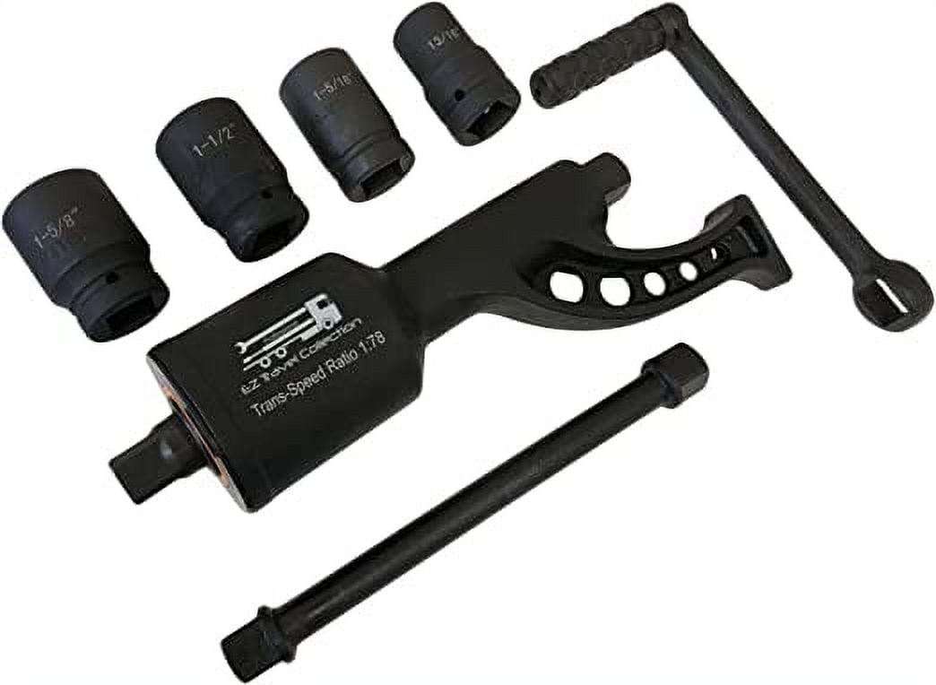 4-Socket Big Rig, RV and Heavy Equipment Torque Wrench Multiplier (Gear ...