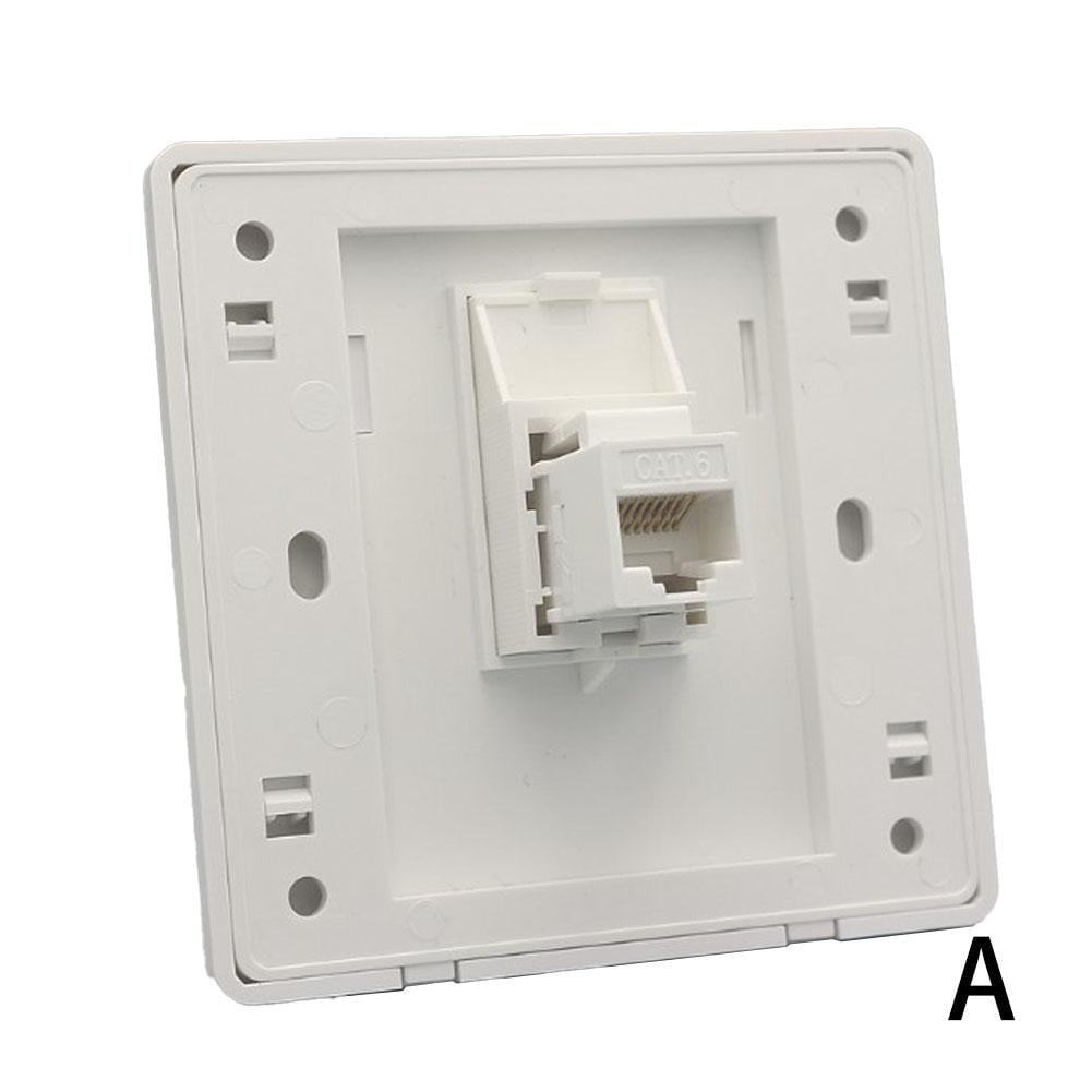 4 Sockets Cat7 Rj45 Network Outlet Jack Shielded Cat 7 Ethernet Wall ...