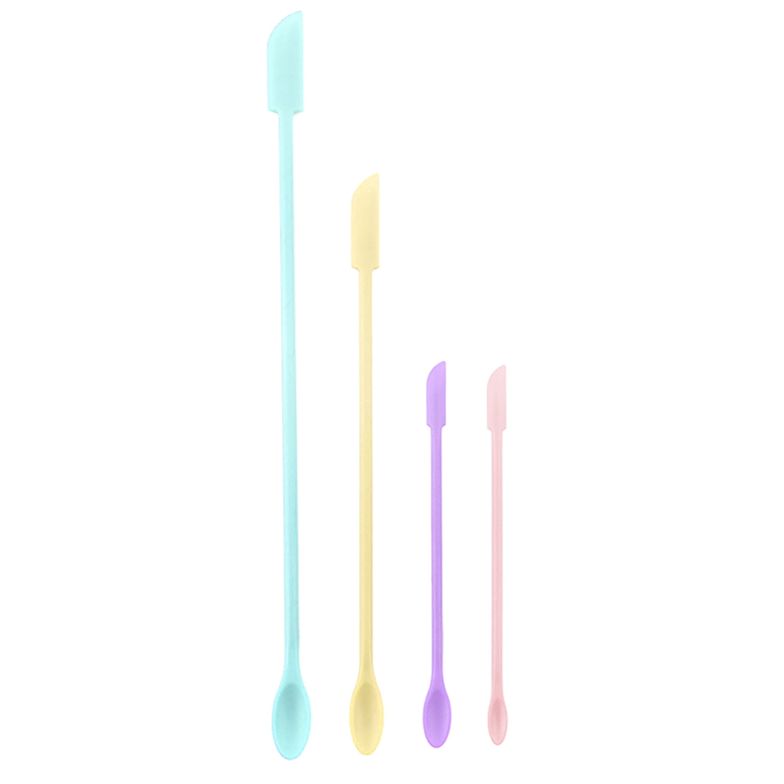 4 Spatula Silicone Makeup Spatula Thin Spatula Set for Skinny Openings ...