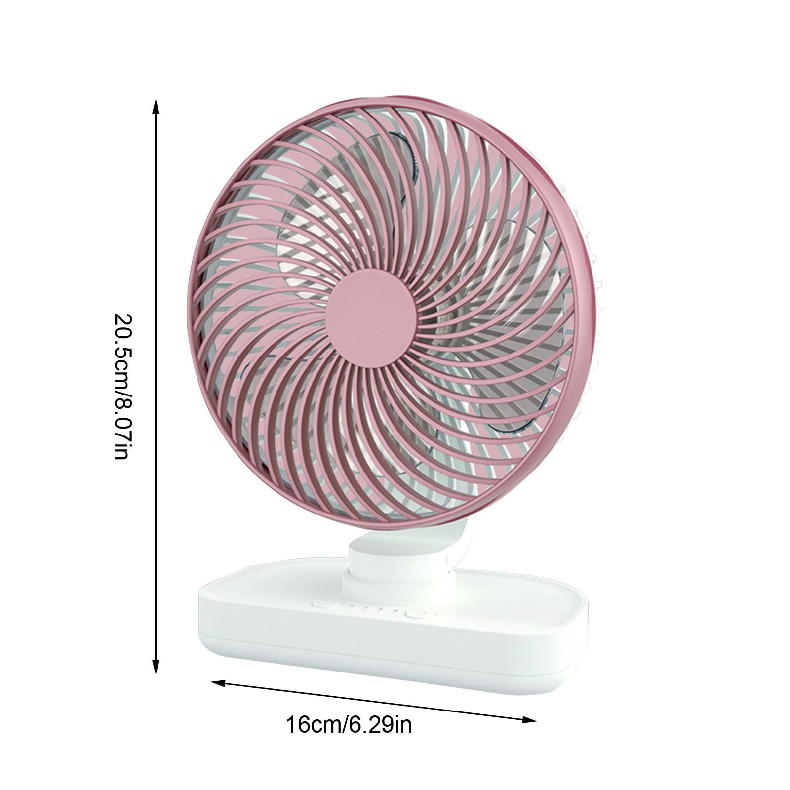 4-Speed Adjustable Quiet Desktop Fan, USB Powered for Office, Dorm, and ...
