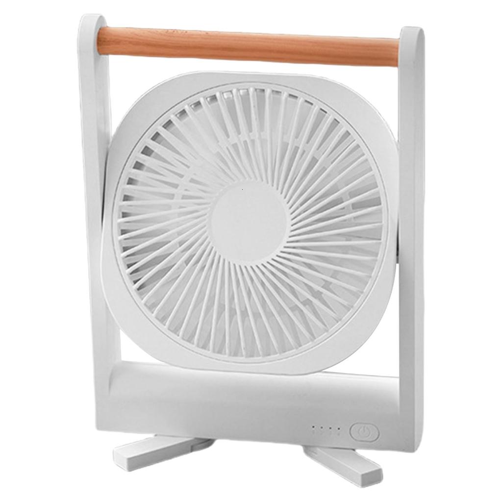 4 Speed Adjustable Small Fan with USB Charging Battery Portable Table ...