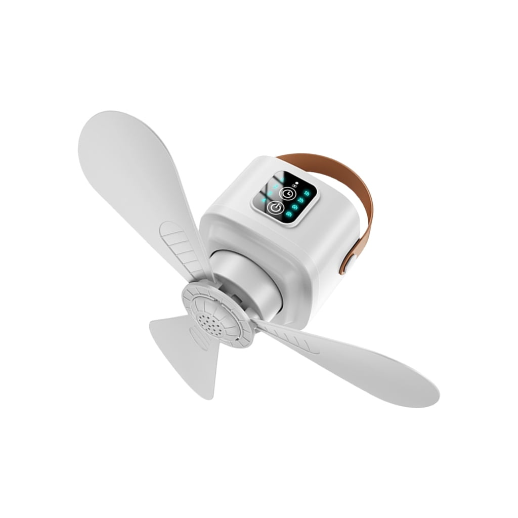 4 Speed Outdoor Camping Portable Ceiling Fan with LED Light USB ...
