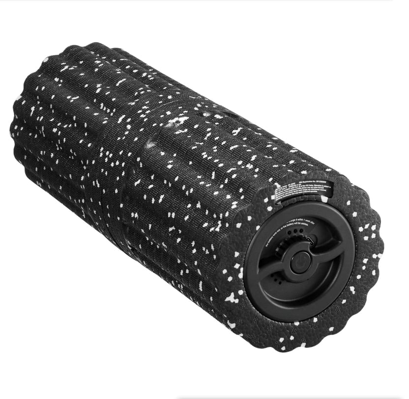 4-Speed Rechargeable Electric EPP Foam Roller with Vibration Therapy, Heavy-Duty Muscle Massager ...