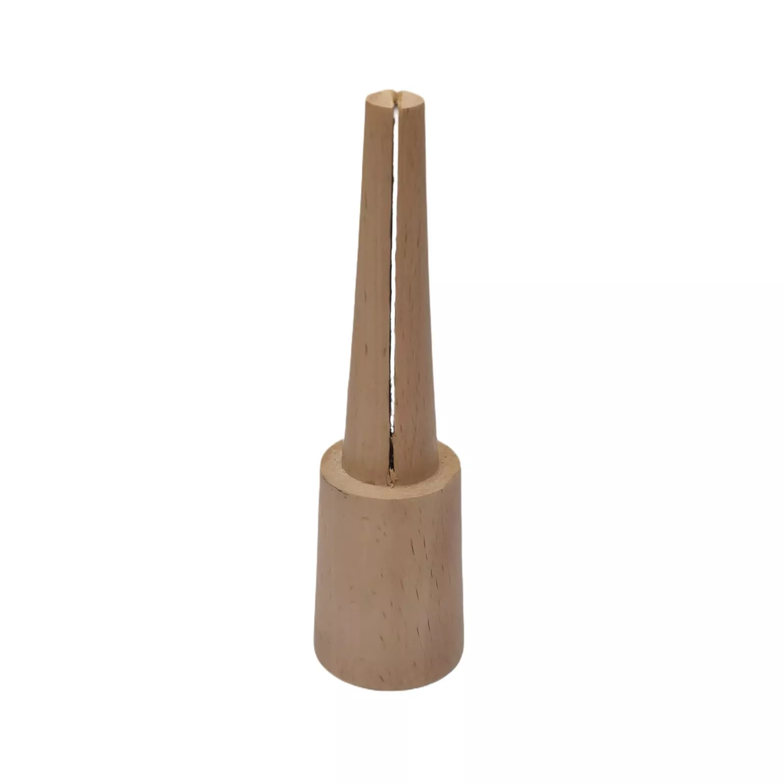 4" Split Wooden Mandrel w/ Slot Taper for Holding Emery Sheets ...