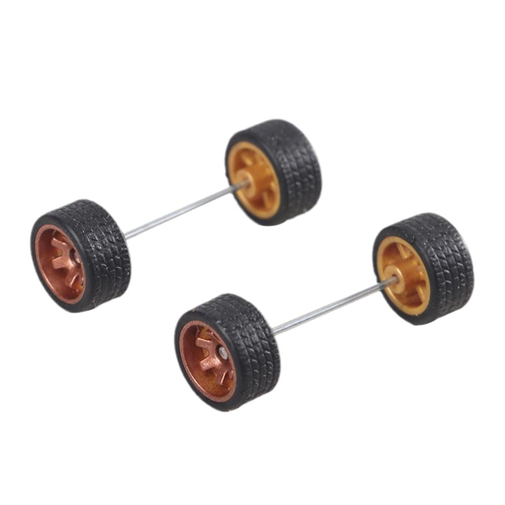 4 Spoke Custom Alloy 1:64 Wheels And Tyres Real Riders Hot Rubber G0S0 ...