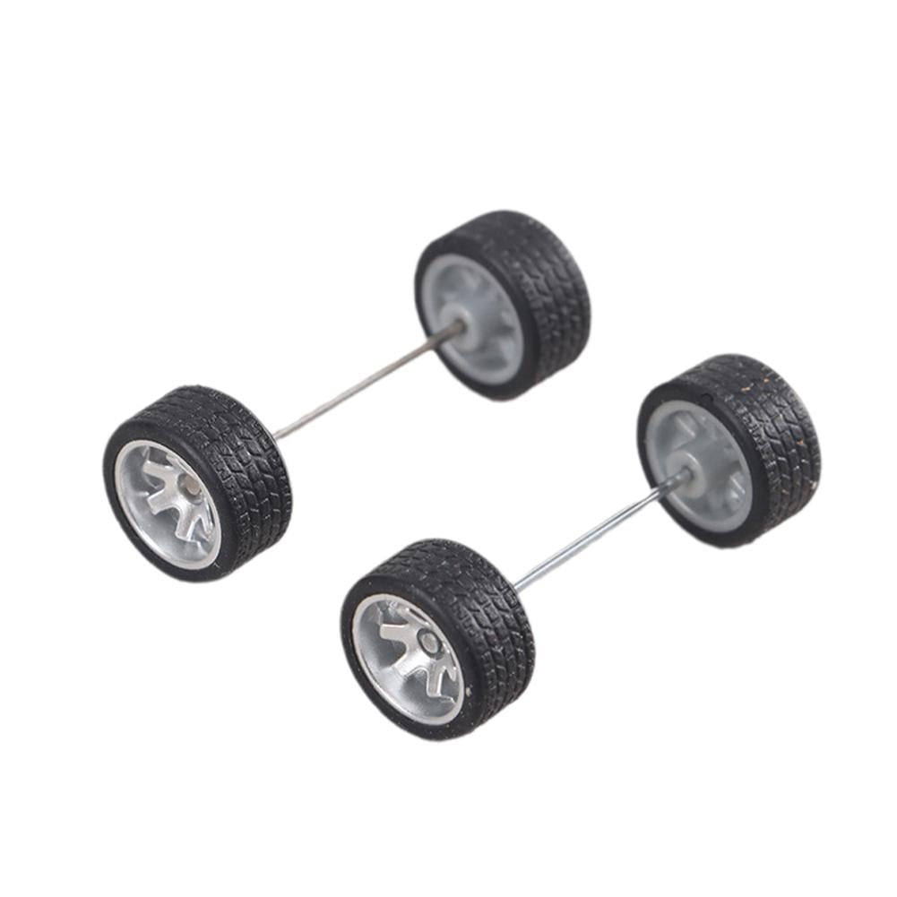 4 Spoke Custom Alloy 1:64 Wheels And Tyres Real Riders Hot S6 Rubber ...