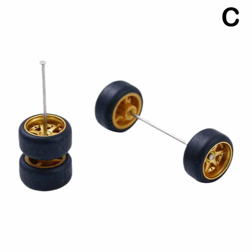 4 Spoke Custom Alloy 1:64 Wheels And Tyres Real Riders x Rubber Z9W3 ...