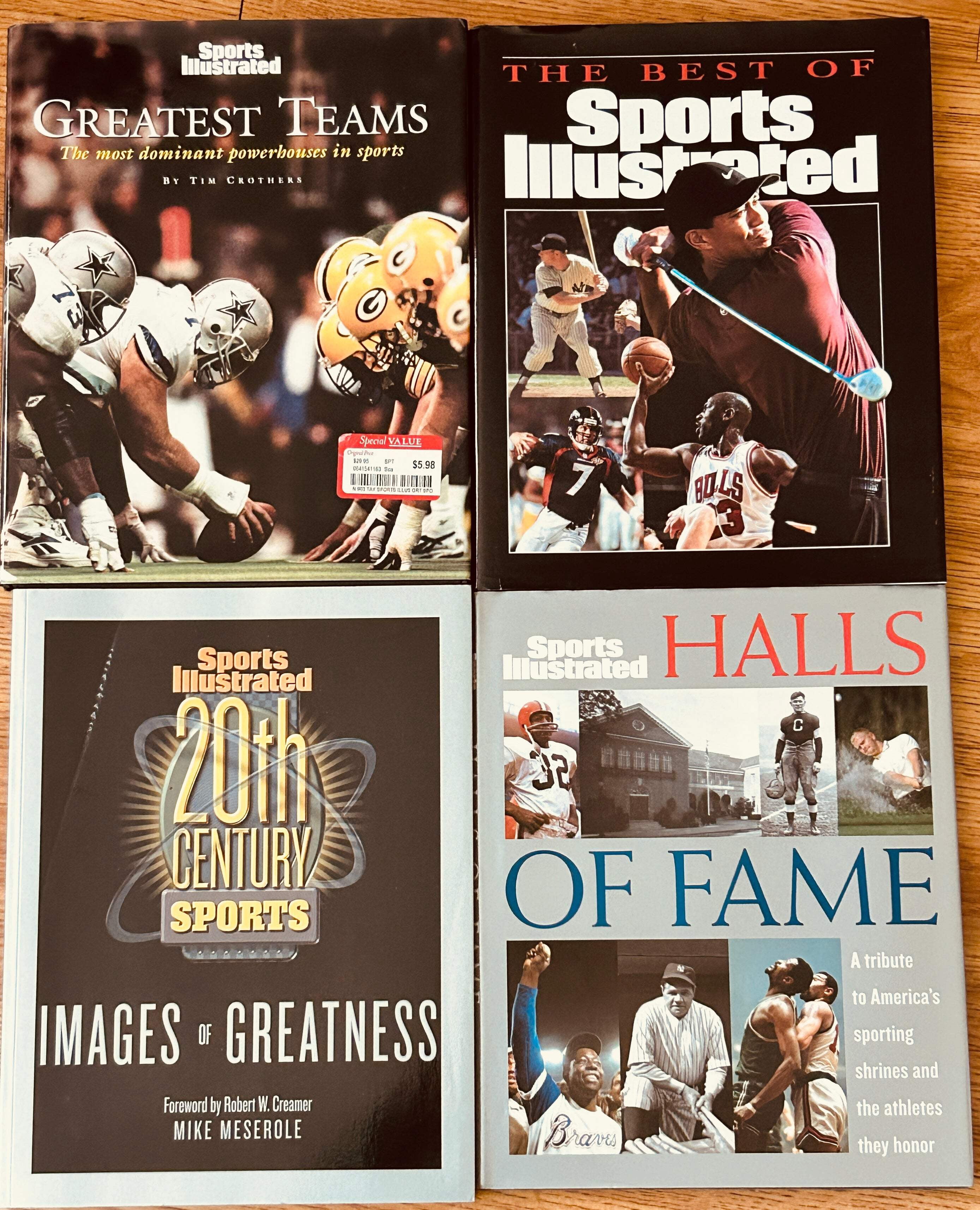4 Sports Illustrated coffee table books Best Of Halls of Fame Greatest ...