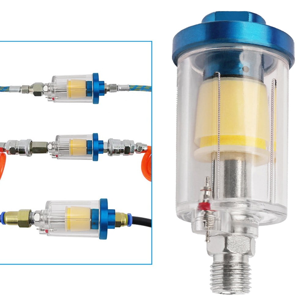 /4\'\' Spray Water Oil Separator Hose Filter Trap Pneumatic Tool ...