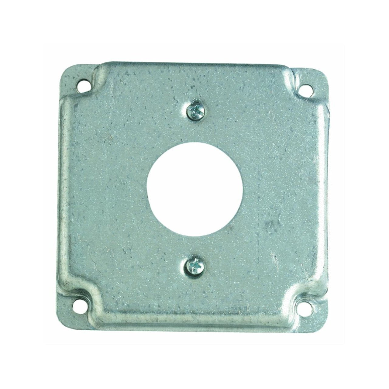 Thomas & Betts 4" Square Cover Plate - Single Outlet, 1 Gang - Pack of ...