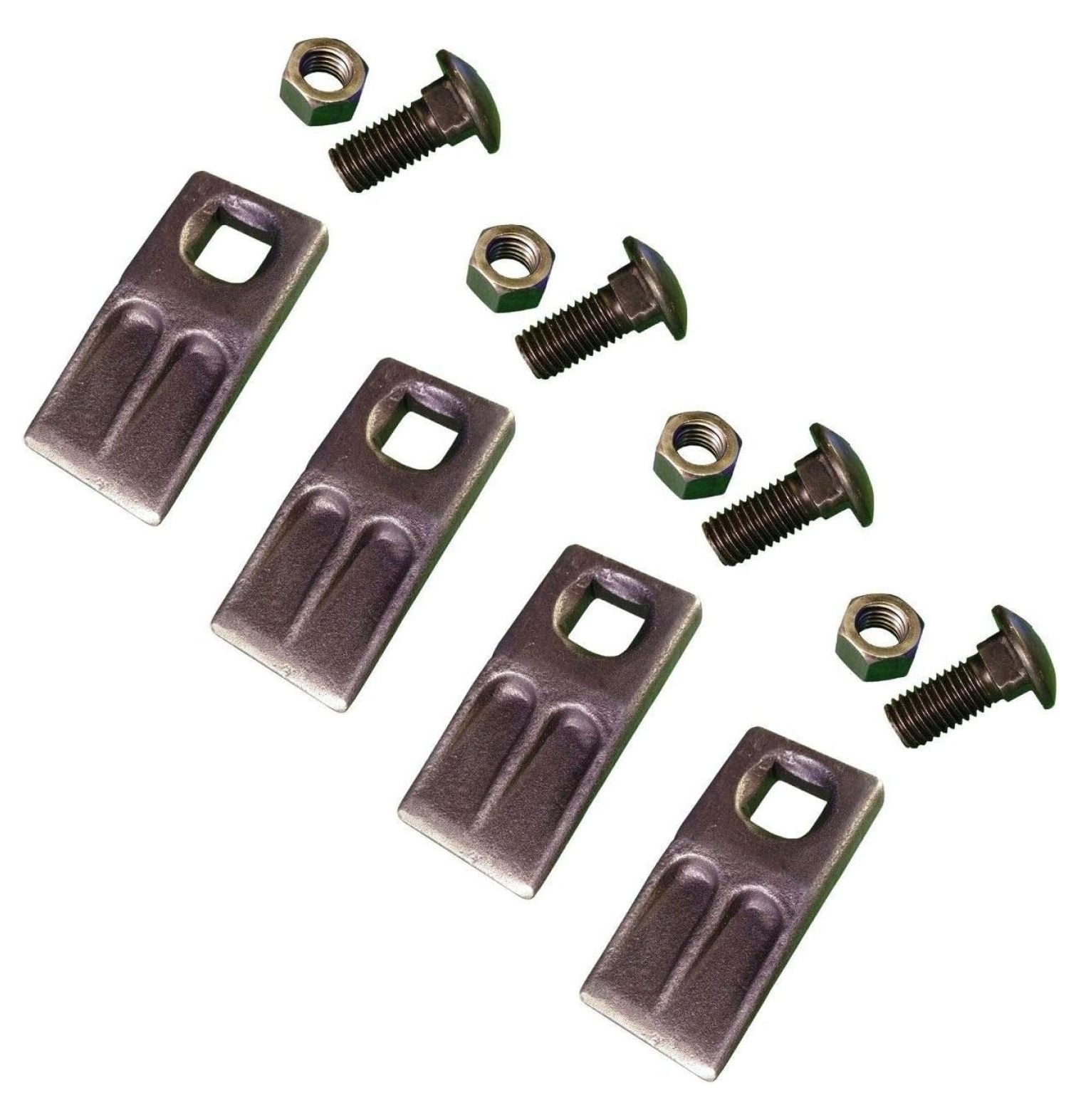 4 - Square Hole Replacement Auger Teeth w/Hardware - SQ58-58PB, AT-5 ...