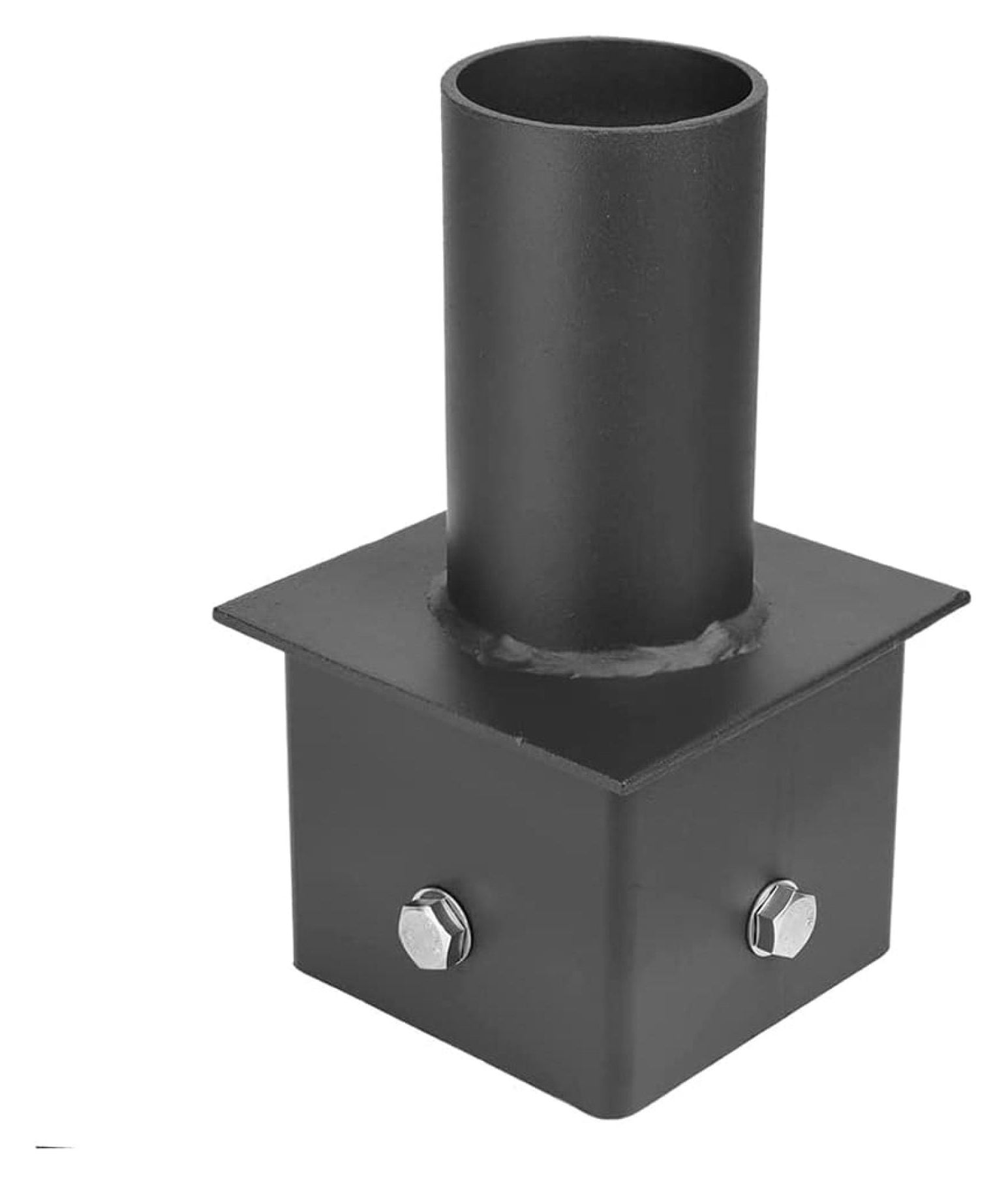 4" Square Pole Mount with 2-3/8" O.D. Tenon Adaptor Bracket, Light Pole ...