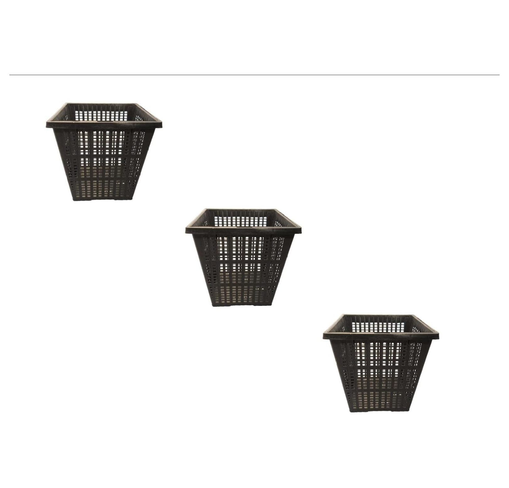 4" Square Water Garden Pond Aquatic Plastic Slotted Mesh Pond Plant ...