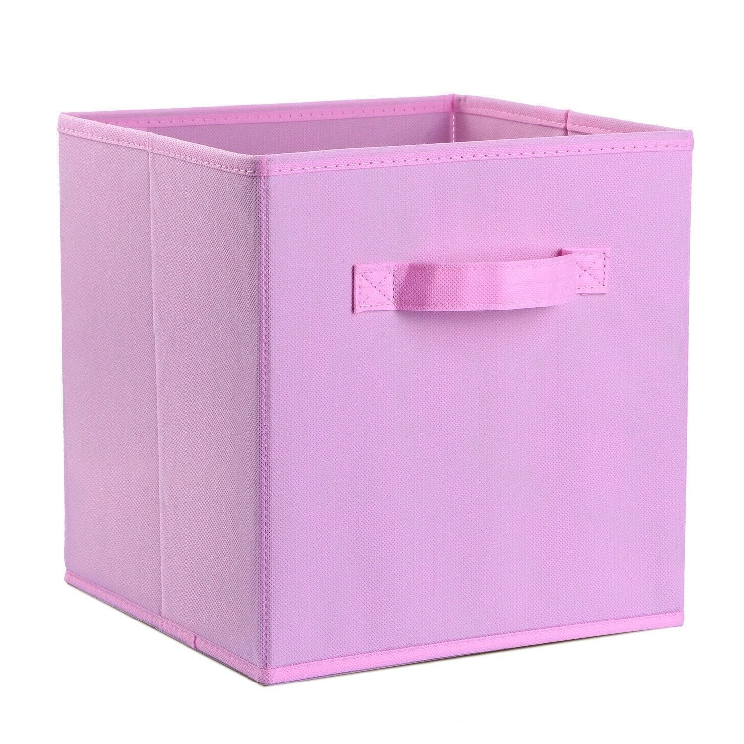 4 Stackable Blue Plastic Storage Bins Pink - Walmart.com