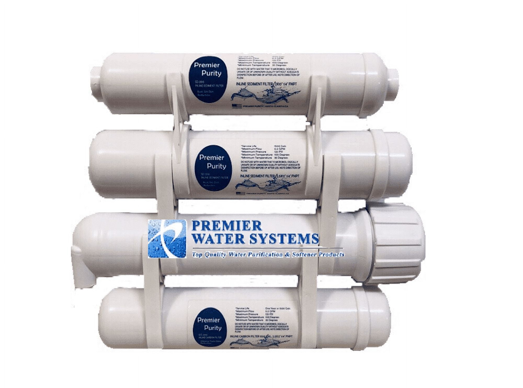 4-Stage Portable Heavy Duty Reverse Osmosis Water Filter Purification ...