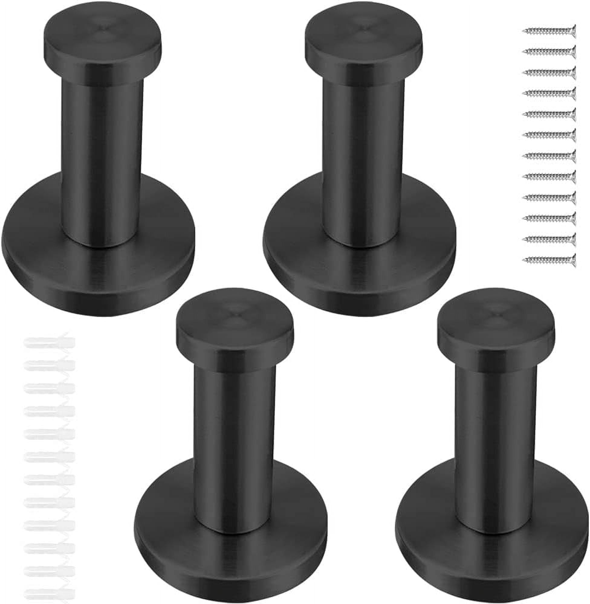 4 Stainless Steel Bathroom Hooks Coat Hooks Wall Hooks and Towel Hooks ...