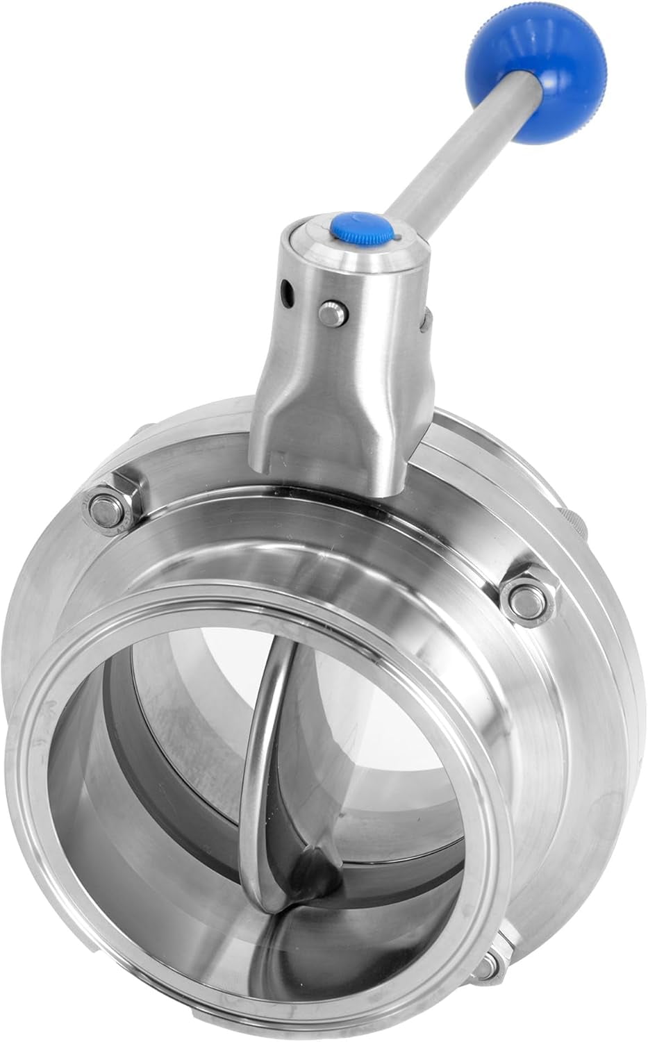 4" Stainless Steel Sanitary Clamp Butterfly Valve with Pull Handle ...
