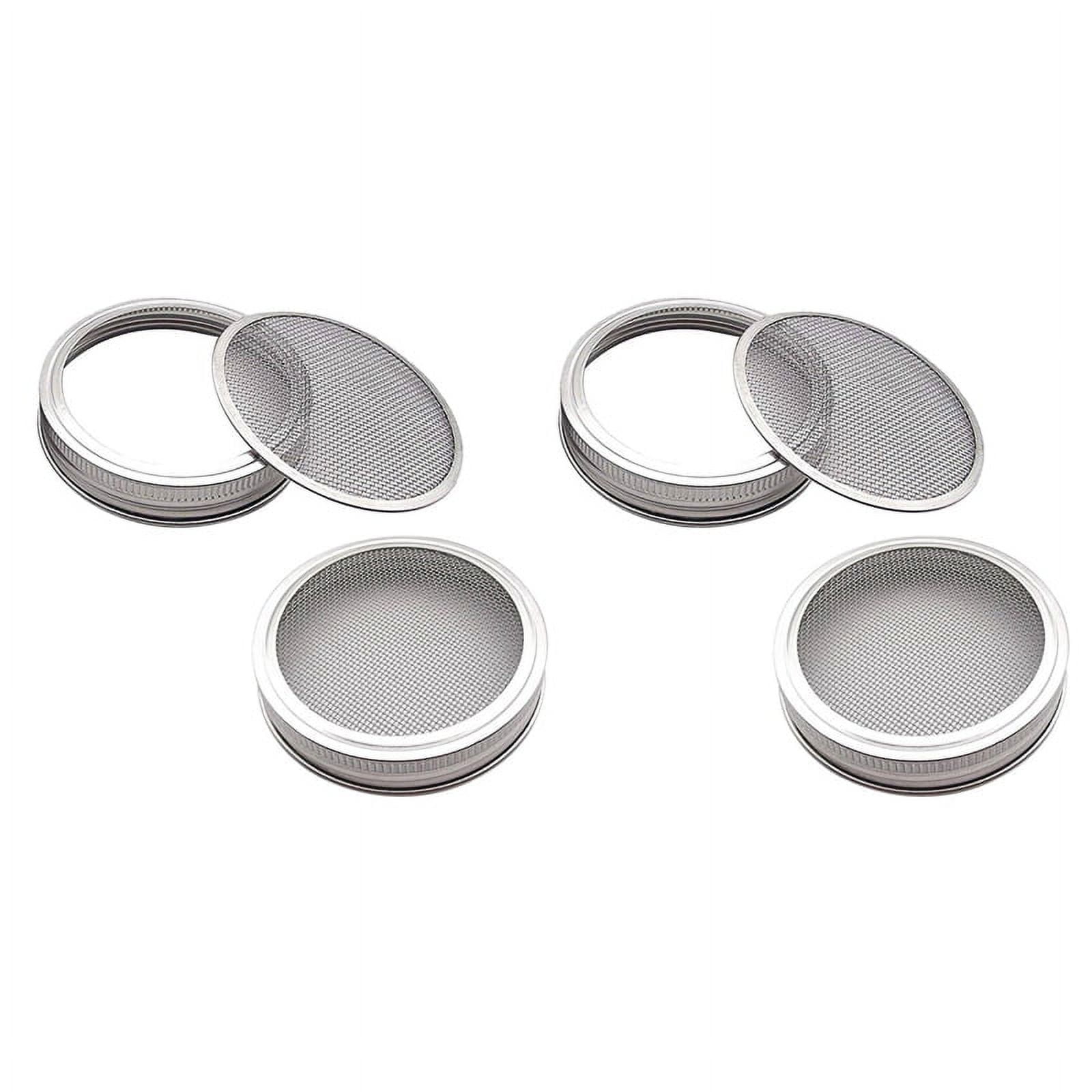 4 Stainless Steel Sprouting Jar Lid Kit for Superb Ventilation Fit for ...