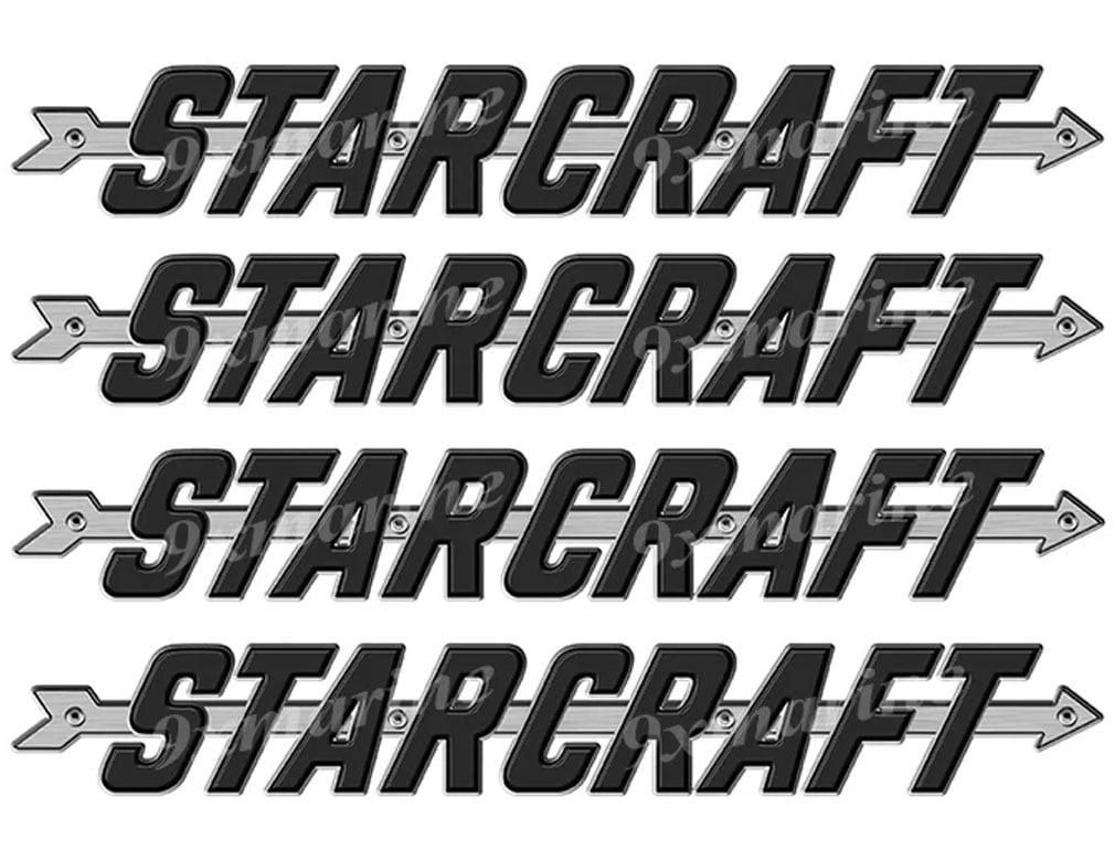 4 Starcraft boat Stickers. Designer Replica of originals - 14" long ...