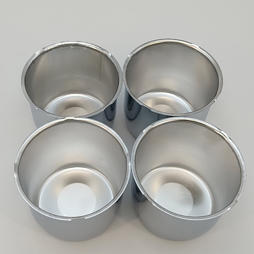 4 Steel Short Chrome Center Caps Fits For 4.25 Inch Center Bore Trailer ...