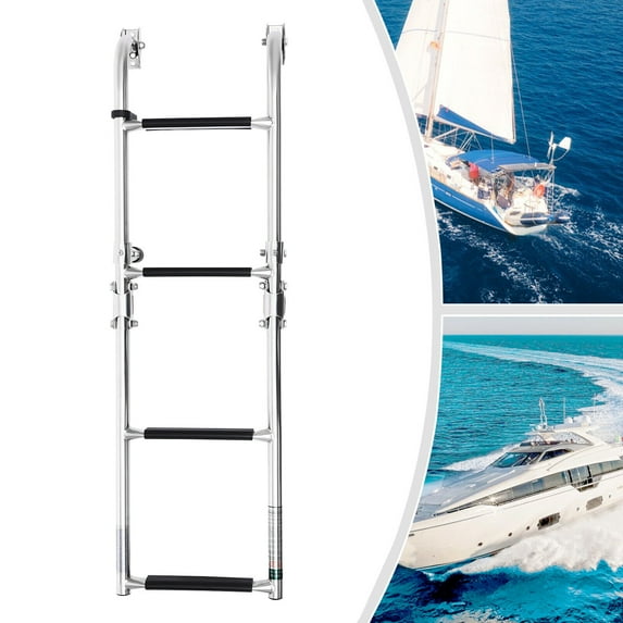 4 Step Boat Ladder Telescoping Swim Upper Platform Marine Yacht ...