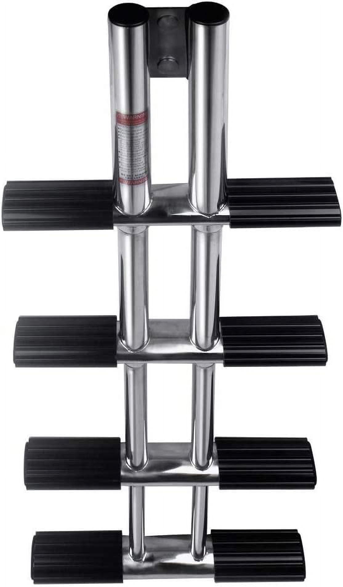 4 Step Dive Ladder Stainless Steel Telescopic Boat Ladder Dual Vertical