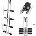 4 Step Dual Vertical Telescopic Boat Dive Ladder with transom mounting ...