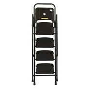3 Step Ladder with Handrails 330 lb Capacity Step Stool Folding ...