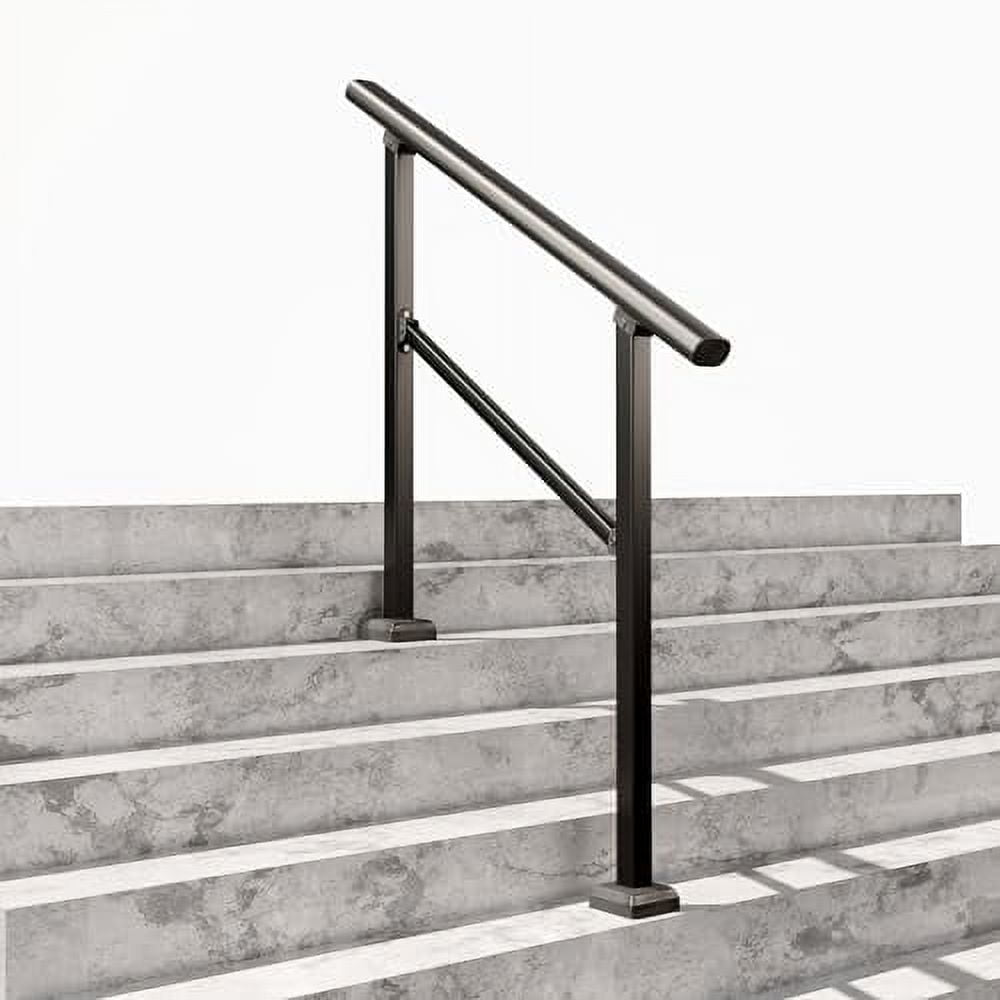 4 Step Hand Rails for Outdoor Steps, Porch Railing for 3 to 4 Steps ...