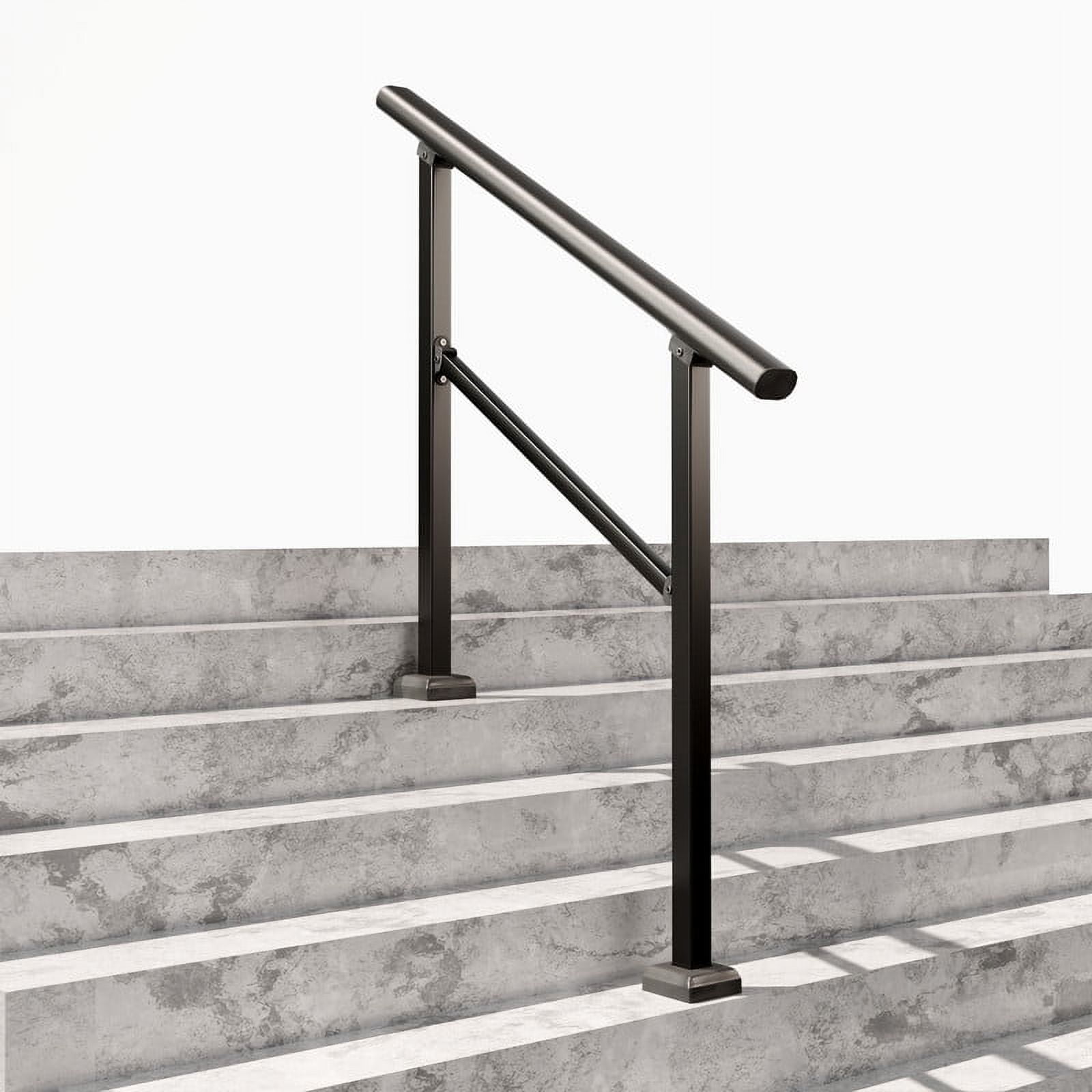 4 Step Hand Rails for Outdoor Steps,Porch Railing for Stairs Fits 3 or ...