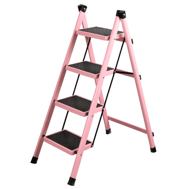 Best Choice Lightweight 4-Step Folding Steel Ladder with Solid Foot ...
