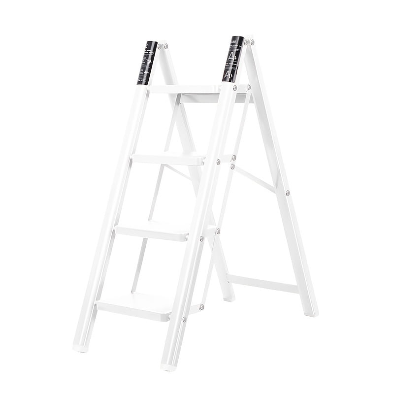4 Step Ladder,Folding Step Stool with Anti-Slip Wide Pedal, Lightweight ...
