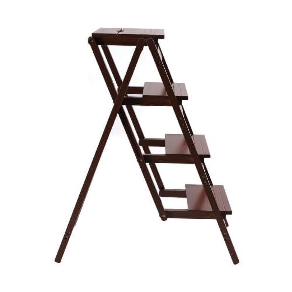 4-Step Ladder Step Stool Foldable 220lbs Load-bearing for House ...