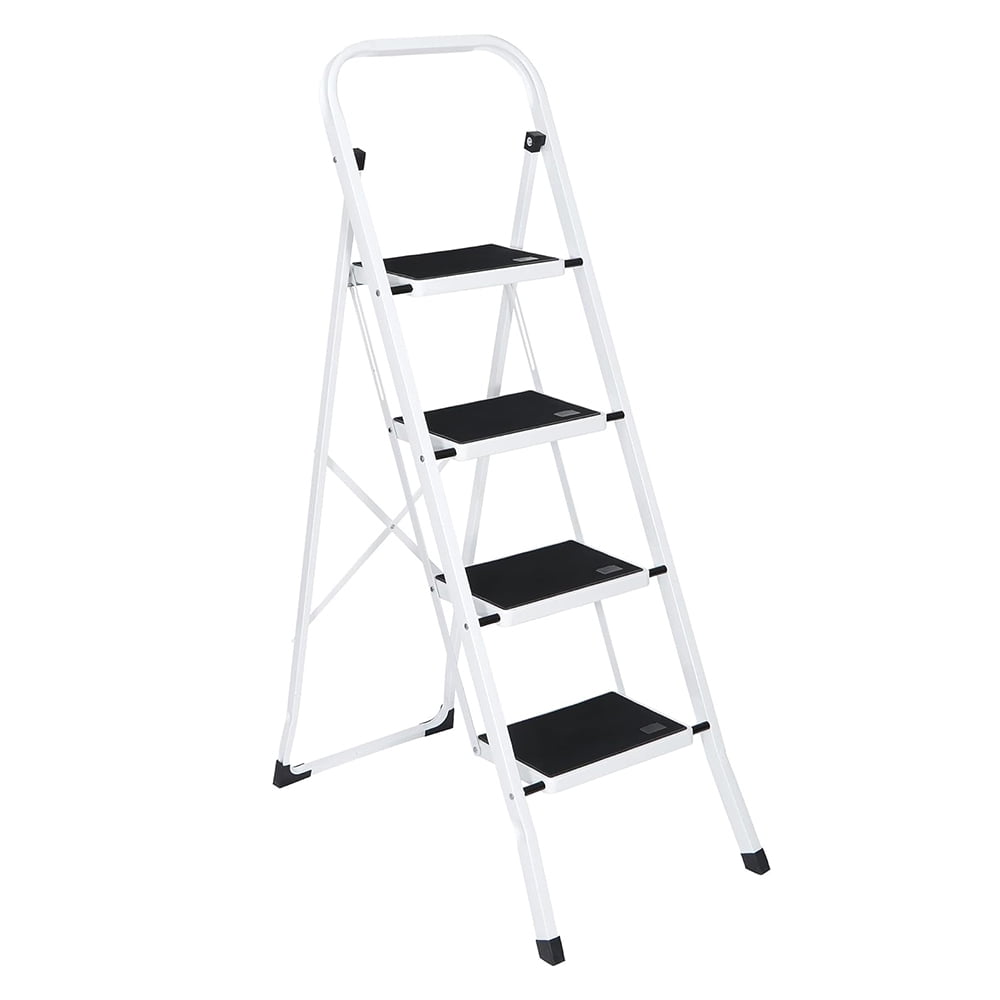 4 Step Ladder Folding Step Stool, Convenient Handgrip, Portable Steel ...