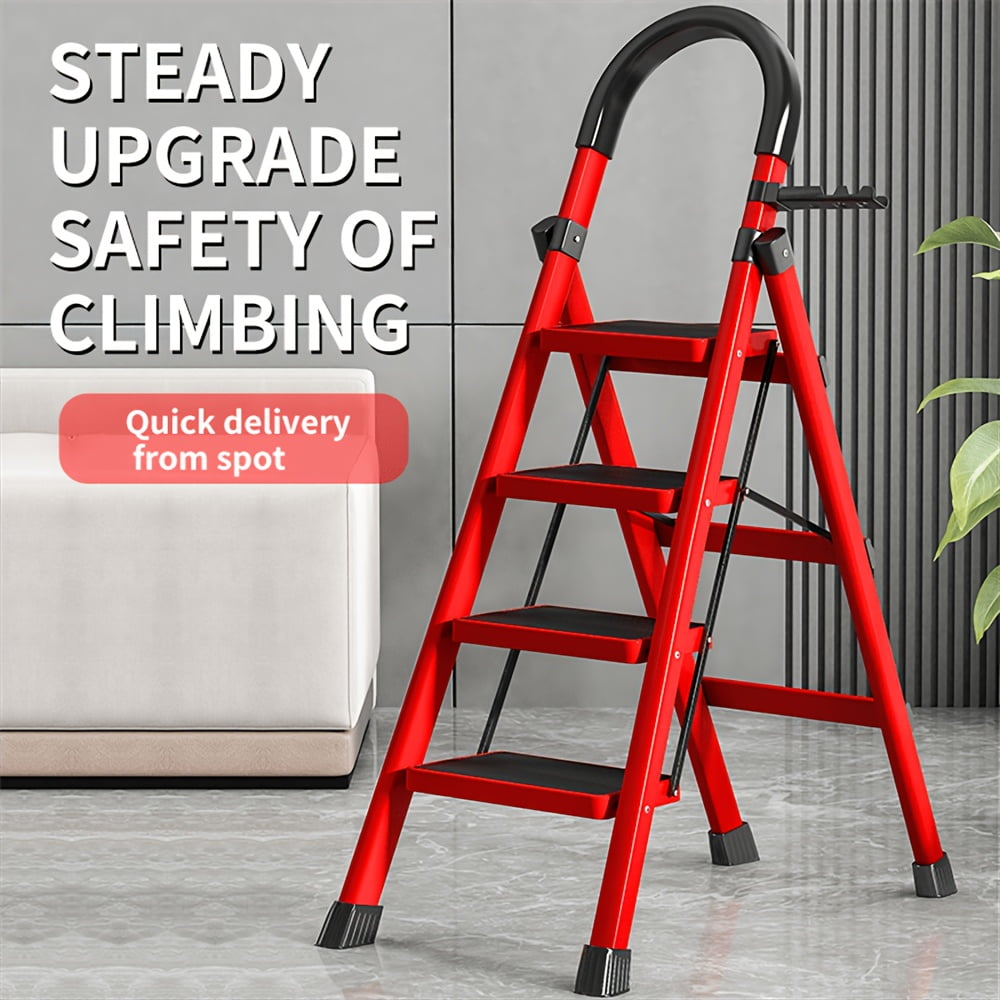 [4-Step Portable Ladder] 4-Step Portable Ladder | Sturdy, Lightweight ...