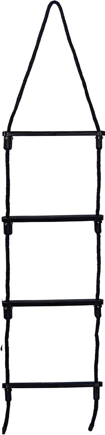 4-Step Reusable Rope Ladder (Black) - Walmart.com