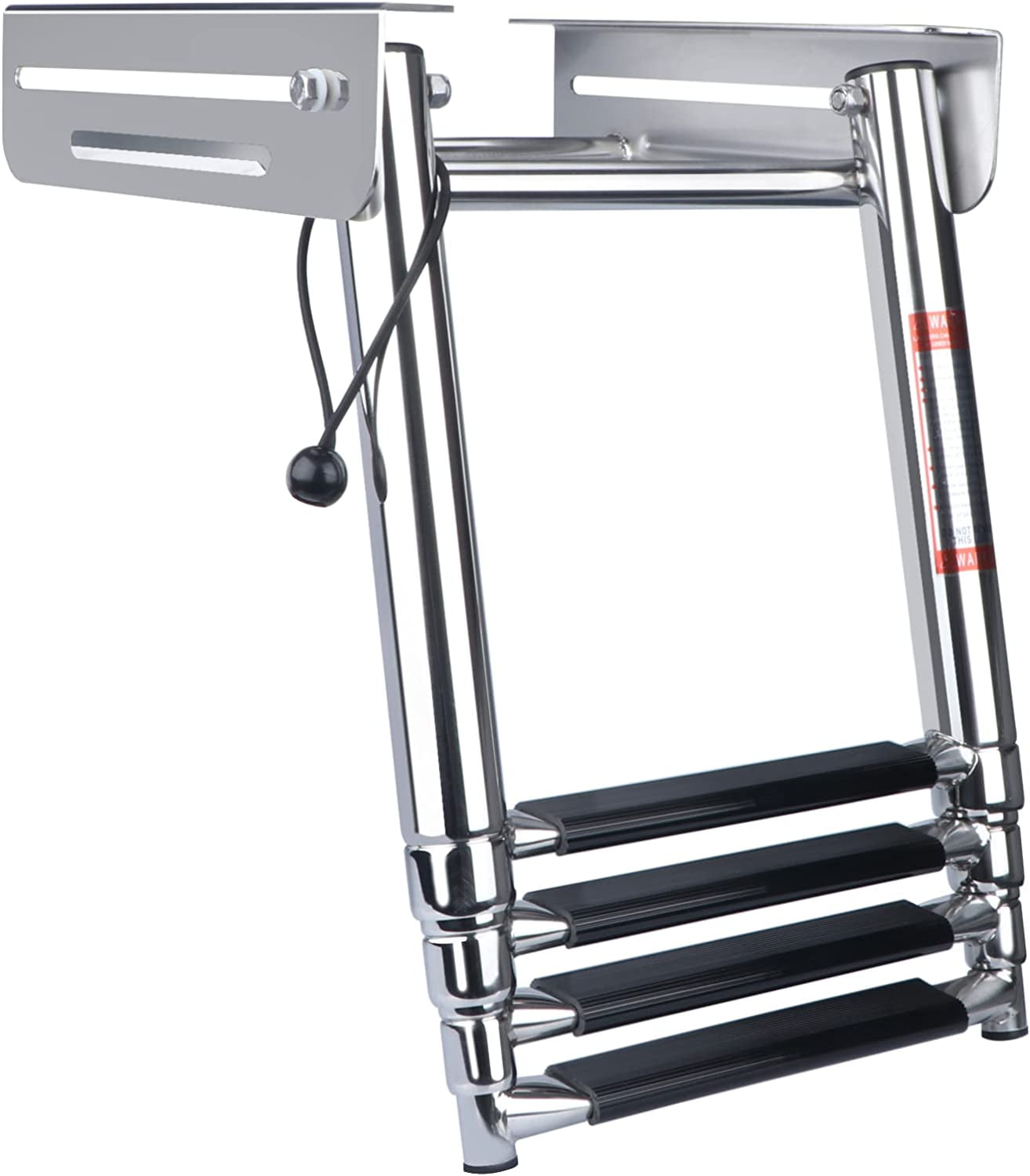 4-Step Stainless Steel Sliding Dive Ladder - Telescoping Ladder for ...