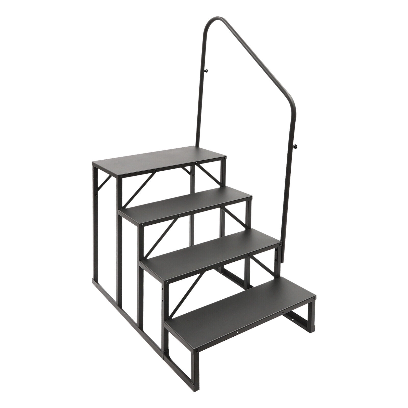 4-Step Steel RV Steps Hot Tub Steps with Handrail - Walmart.com