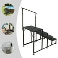 4 Steps Ladder, Handrail RV Exterior Step, Adjustable Cushions, Heavy ...